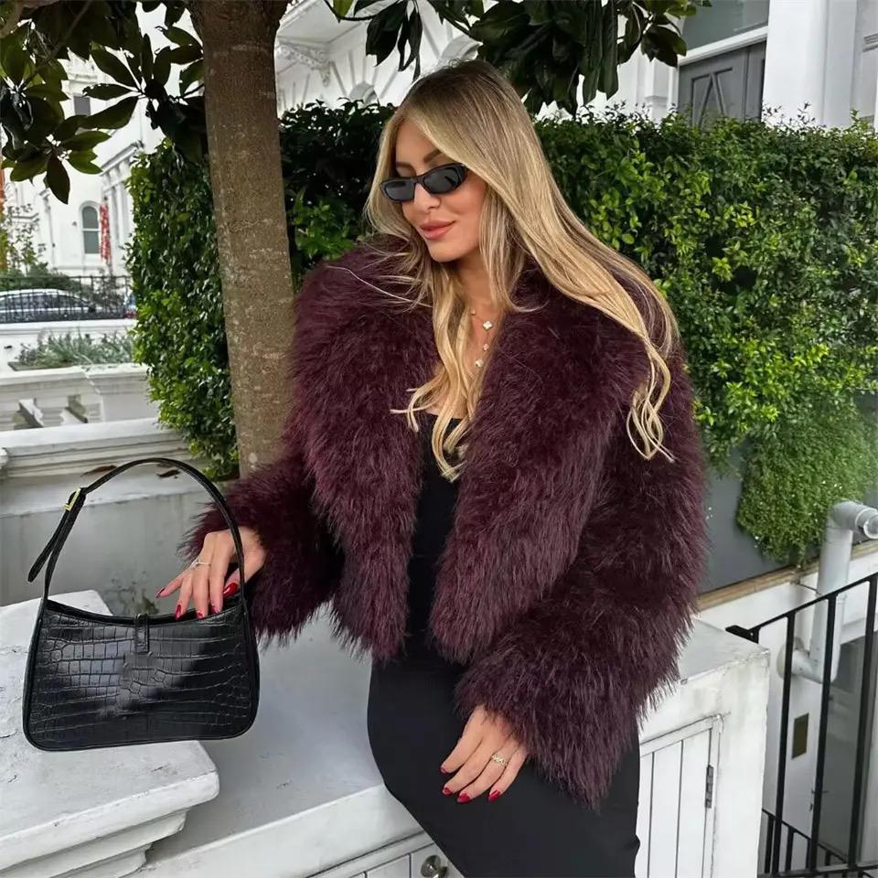 Buy Zoe Soft Fur Jacket for Women Online in India on a la mode