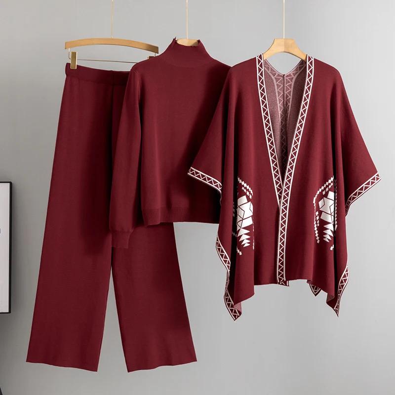 Buy Nelya Luxe Winter Coord Set- With Cape for Women Online in India on ...