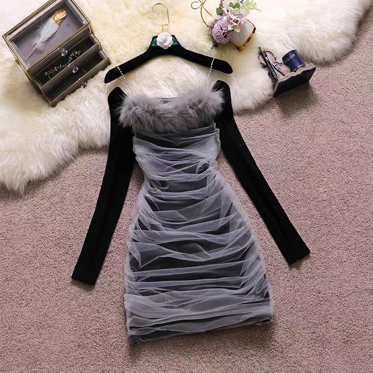 Buy Welda Furry Party Dress for Women Online in India | Miss Mosa